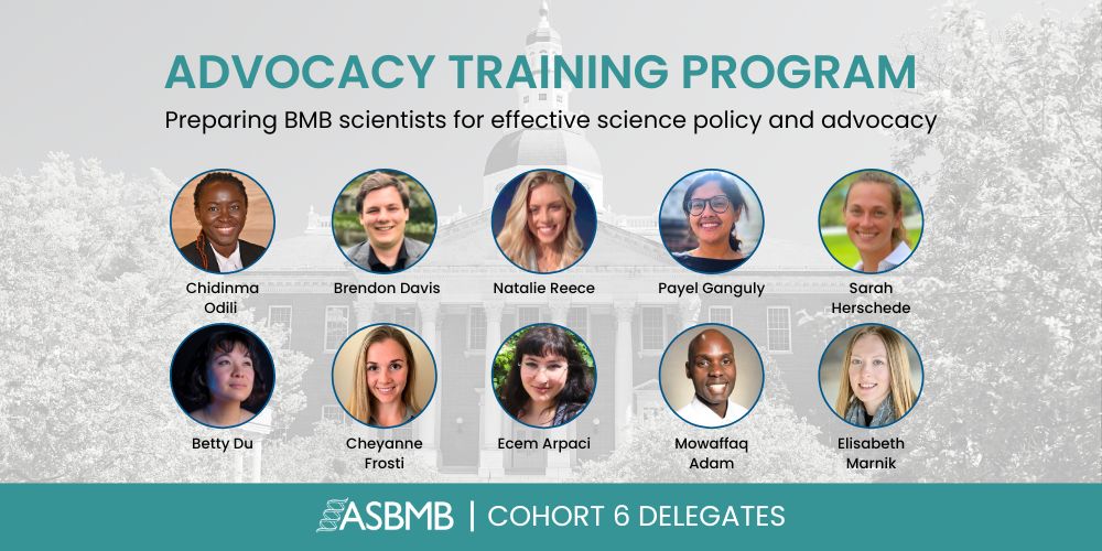 Meet the 2024 ASBMB Advocacy Training Program delegates
