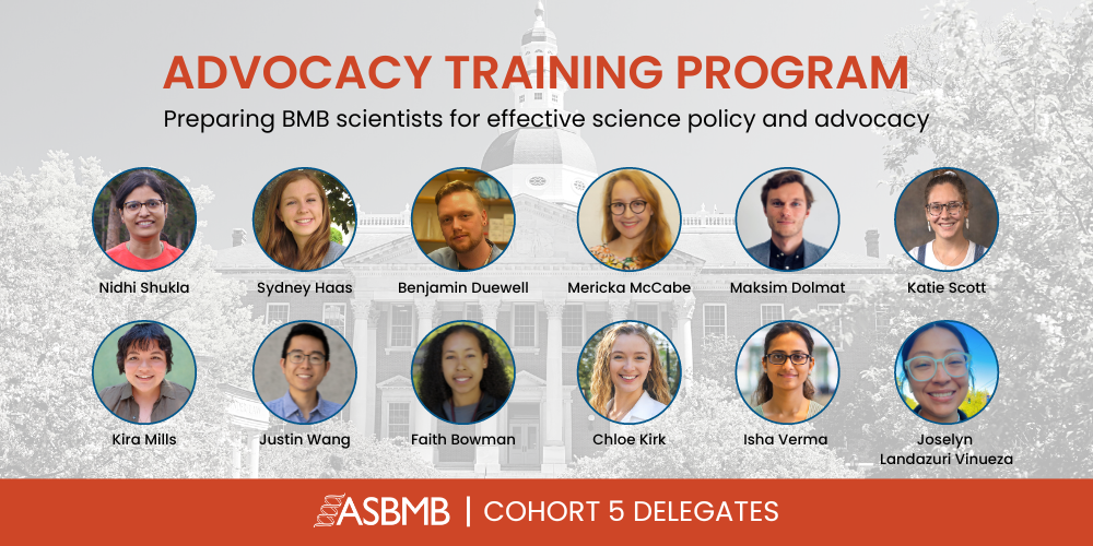 Meet the 2023 ASBMB Advocacy Training Program delegates